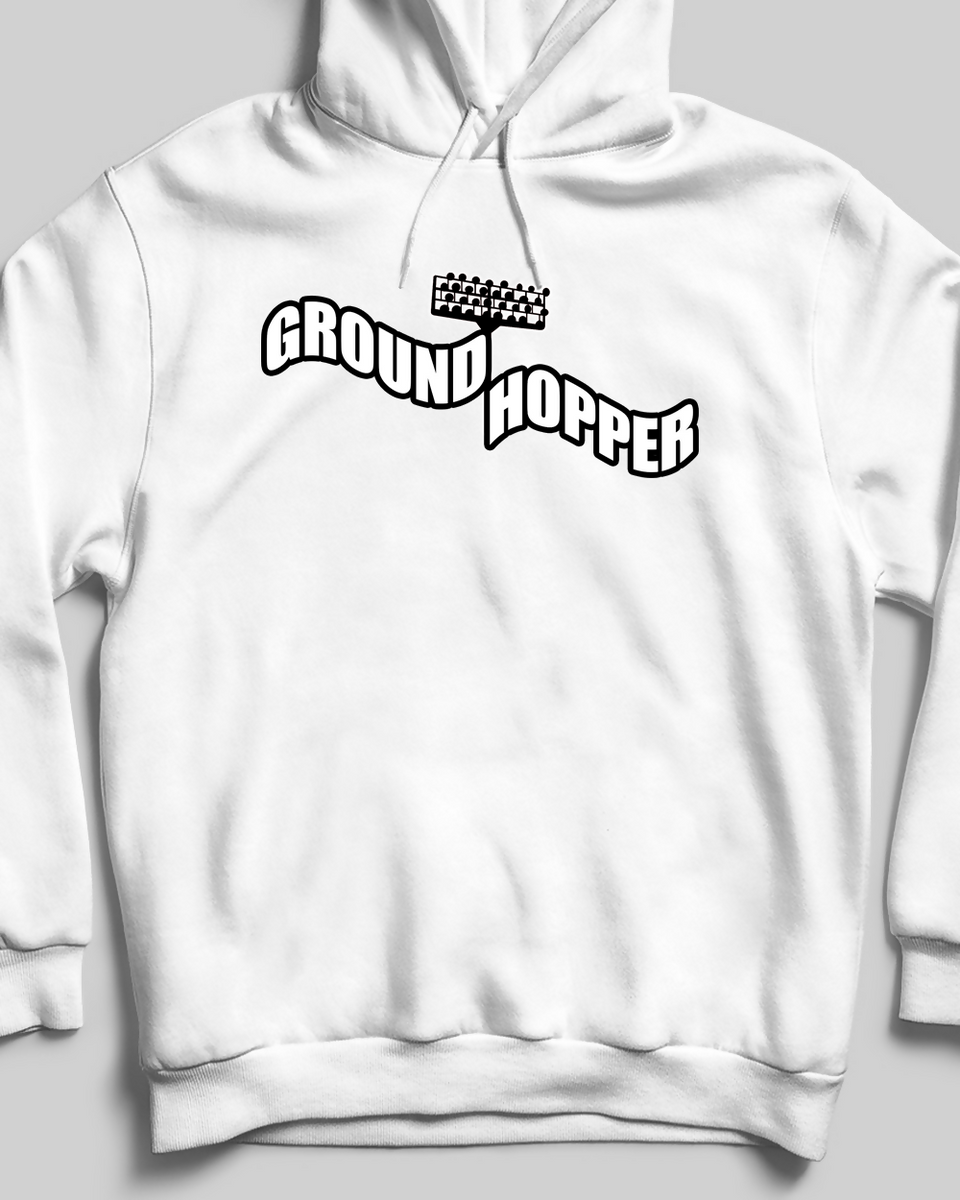 Groundhopper 2B Beyaz Erkek Kapüşonlu Sweatshirt | basmatik.com