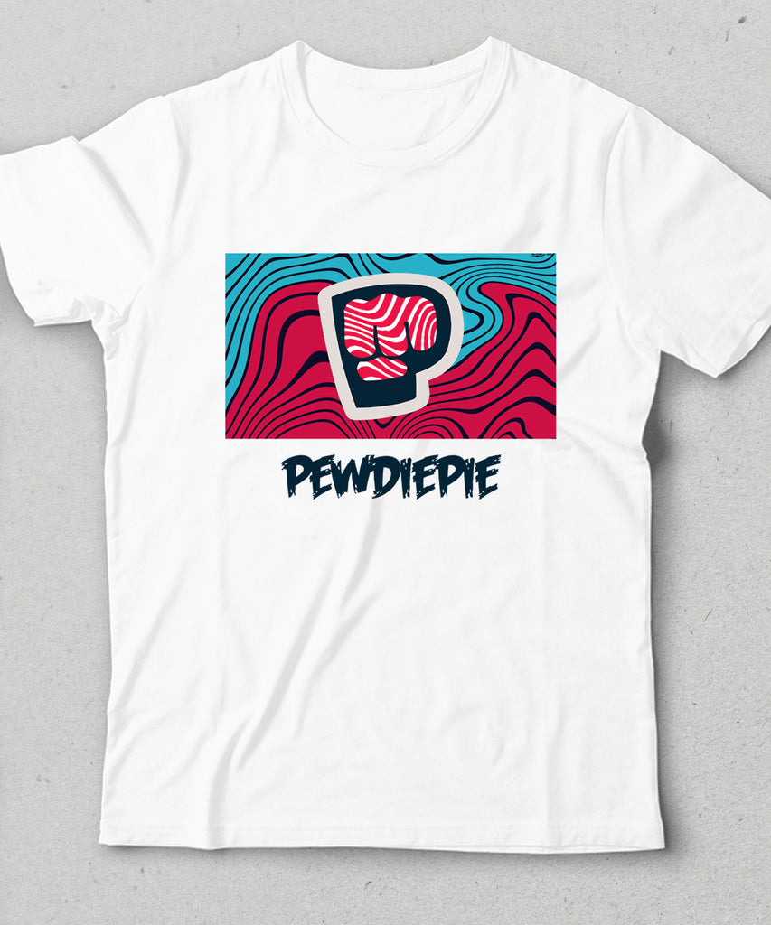 PewDiePie wave kids t-shirt | basmatik.com