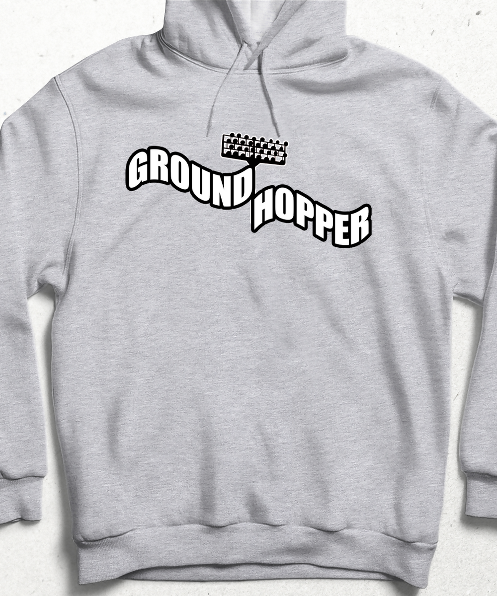 Groundhopper 2B Gri Erkek Kapüşonlu Sweatshirt | basmatik.com