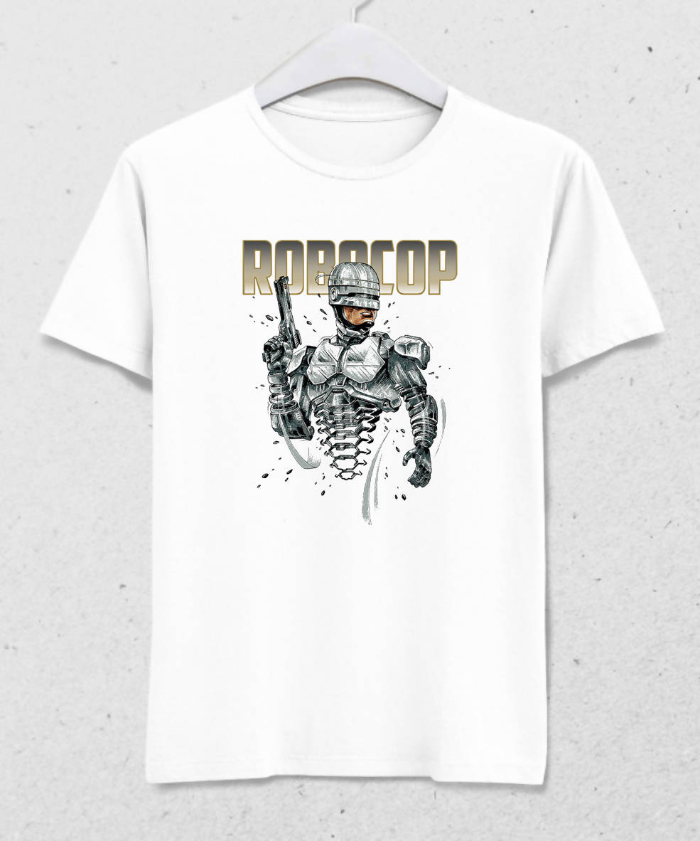 Robocop White Men's T-Shirt | basmatik.com