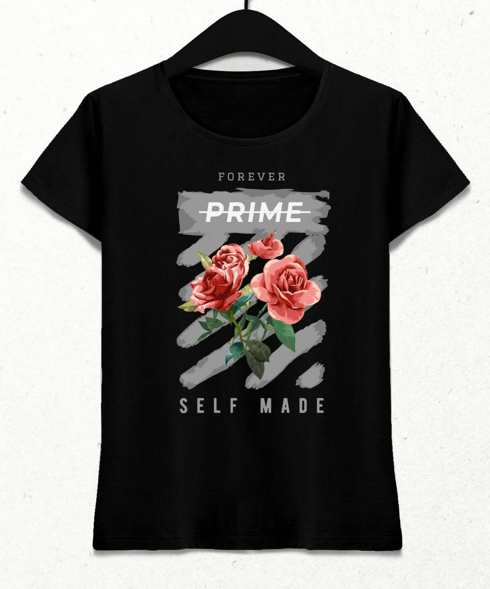 Forever Prime Kadın Streetwear Tasarım T-shirt | basmatik.com