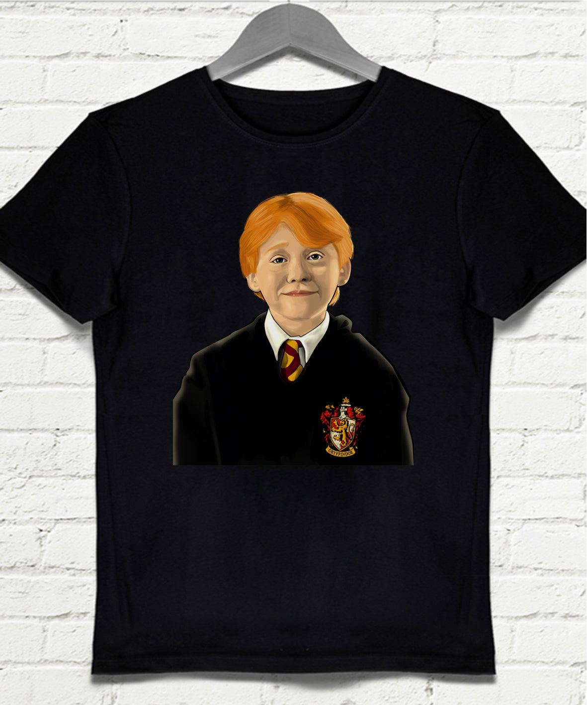 Ron Weasley Black T-Shirt | basmatik.com