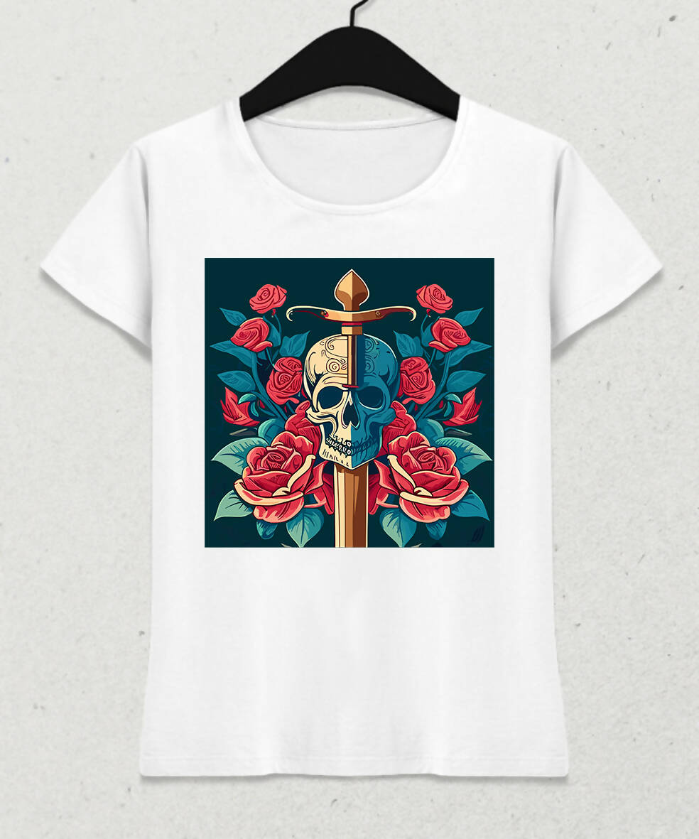 Skull, Rose and Sword | basmatik.com